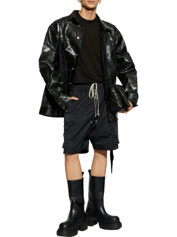 Rick Owens Jumbo Worker Jacket - Black