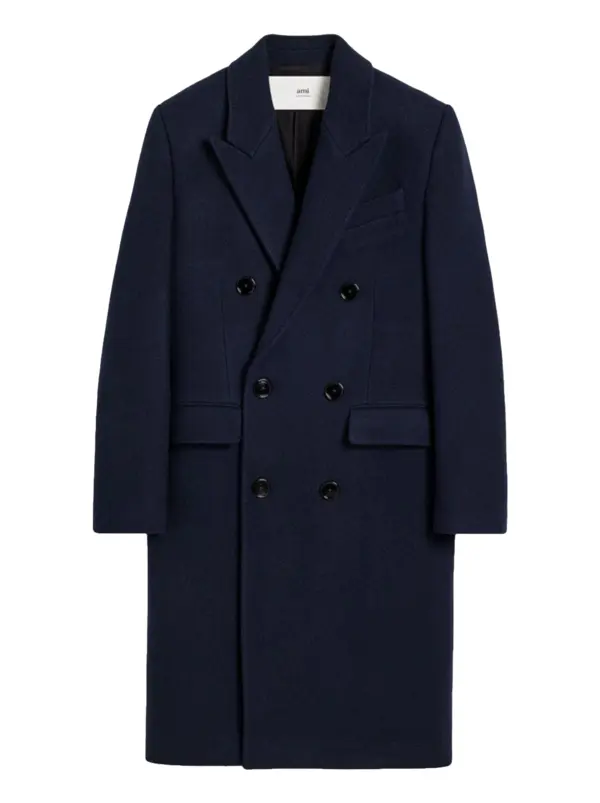Ami Double-breasted Jacket - Blue