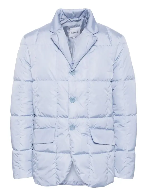 Aspesi Padded Single-breasted Blazer - Blue