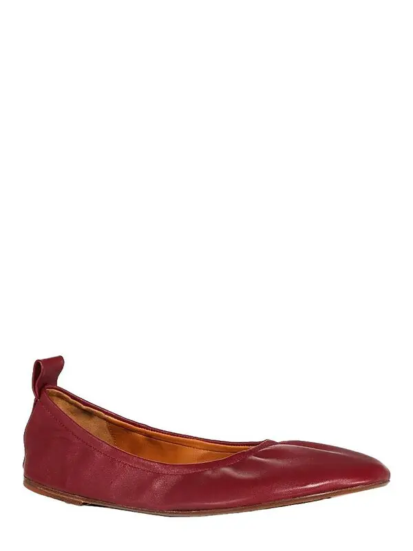 LAMARQUE Molly Ballet Flats - Garnet (dark Red)