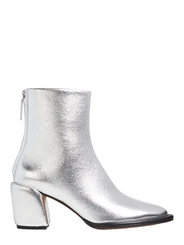 3.1 Phillip Lim Naomi Metallic Ankle Boots - Silver