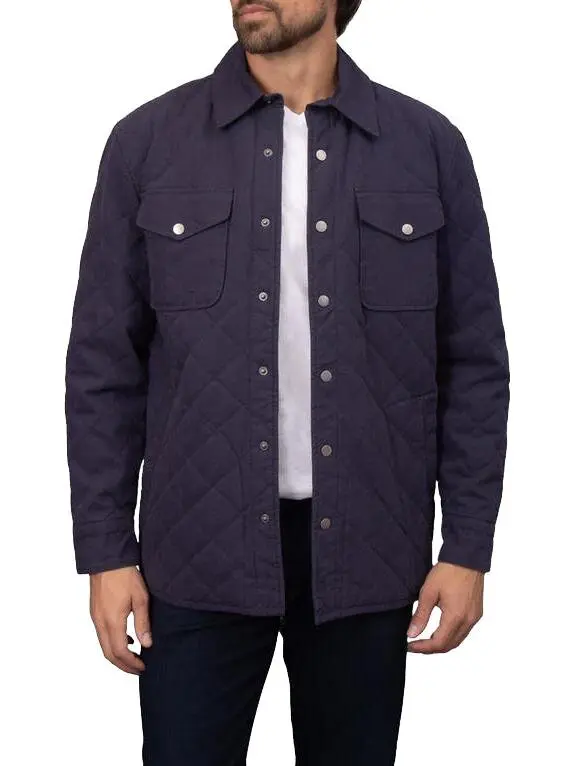 Bagatelle Quilted Shirt Jacket - Navy