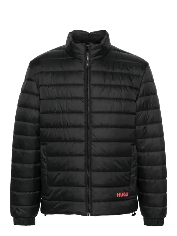 Hugo Boss Logo-print Padded Jacket - Black