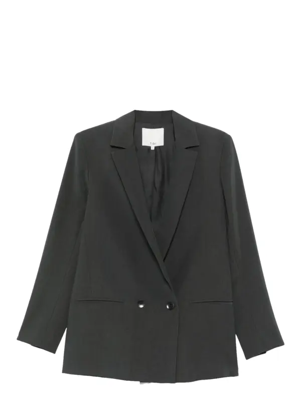 Tibi Double-breasted Blazer - Grey