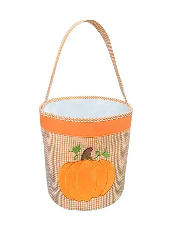 BITS & BOWS Halloween Pumpkin Tote - Orange