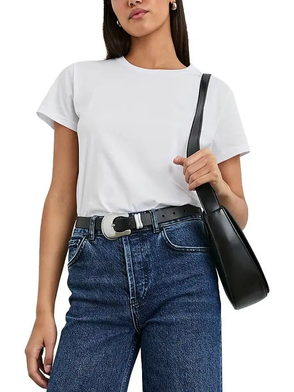 Rails Crewneck Short Sleeve Tee - White