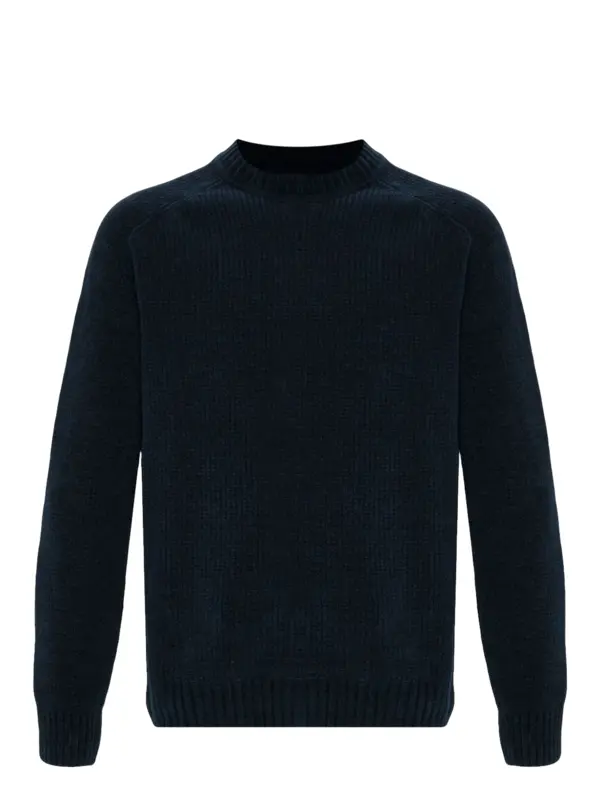 Hugo Boss Chenille-texture Sweater - Blue