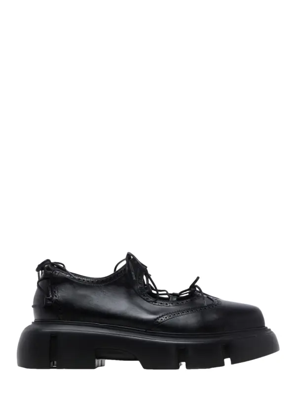 Simone Rocha Leather Oxford Shoes - Black
