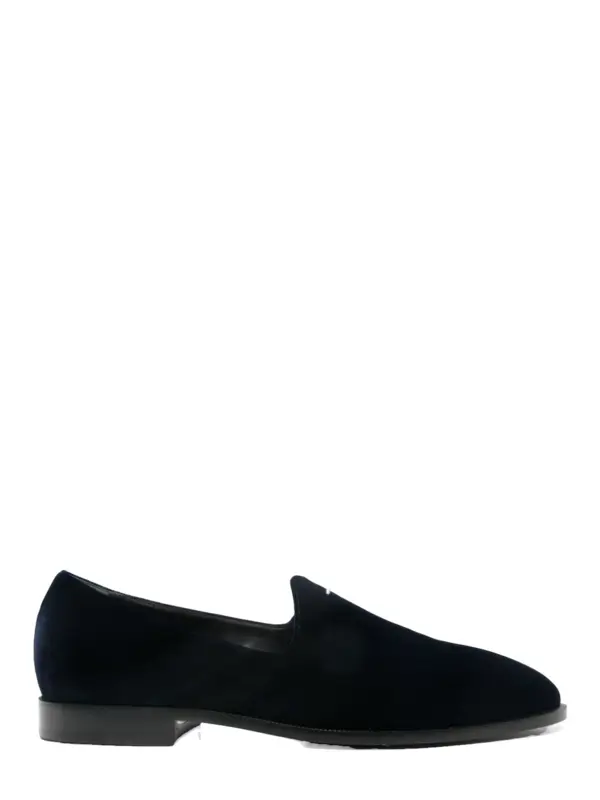 GIUSEPPE ZANOTTI Irmha Velvet Slippers - Blue