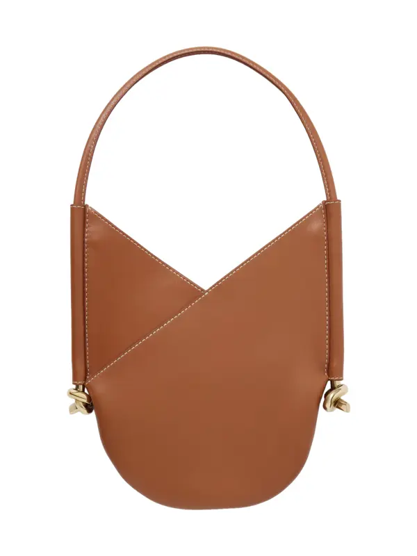 Bottega Veneta Solstice Small Embellished Leather Shoulder Bag - Brown