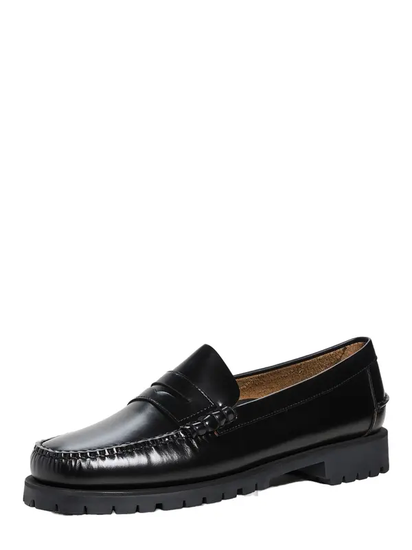 SEBAGO Dan Lug Leather Loafers - Black