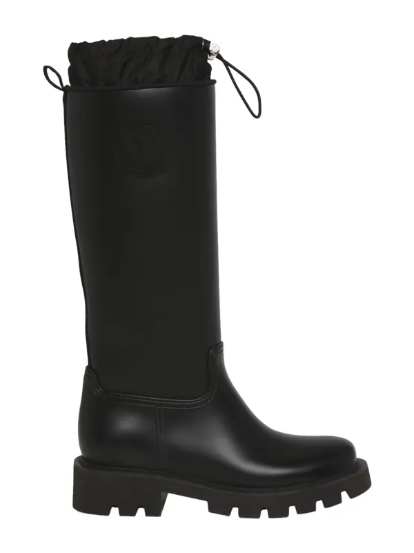 Moncler Kickstream Waterproof Rain Boots - Black