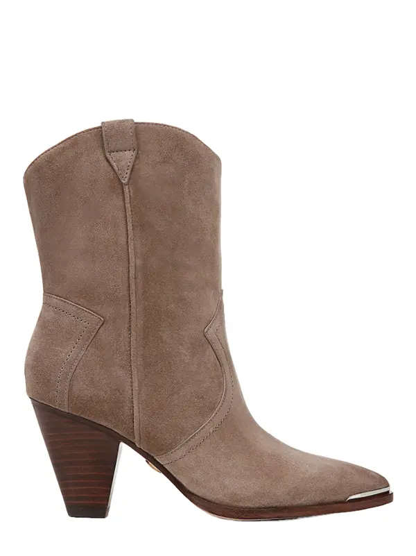 Veronica Beard Cody Suede Booties - Taupe