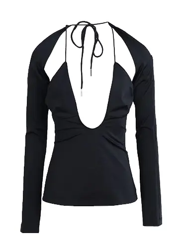 Attico Off-the-shoulder Top - Black