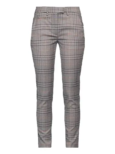 DONDUP Checked Tapered Trousers - Brown