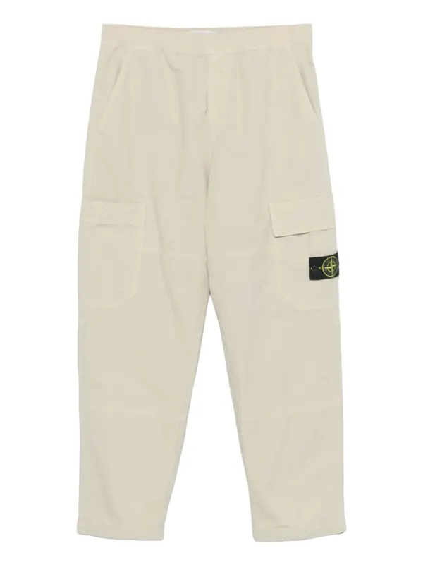 Stone Island Cotton Ripstop Trousers - Neutrals
