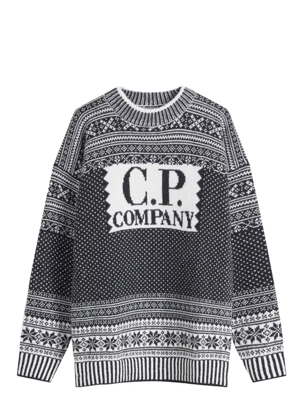 C.P. COMPANY Lambswool Crew Knit - Multi