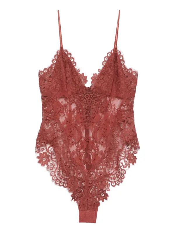Zimmermann Illustration Bodysuit - Brown