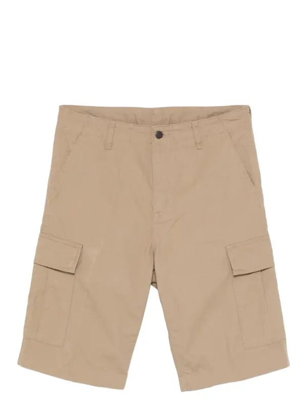 Carhartt Work In Progress Logo-patch Cargo Shorts - Brown