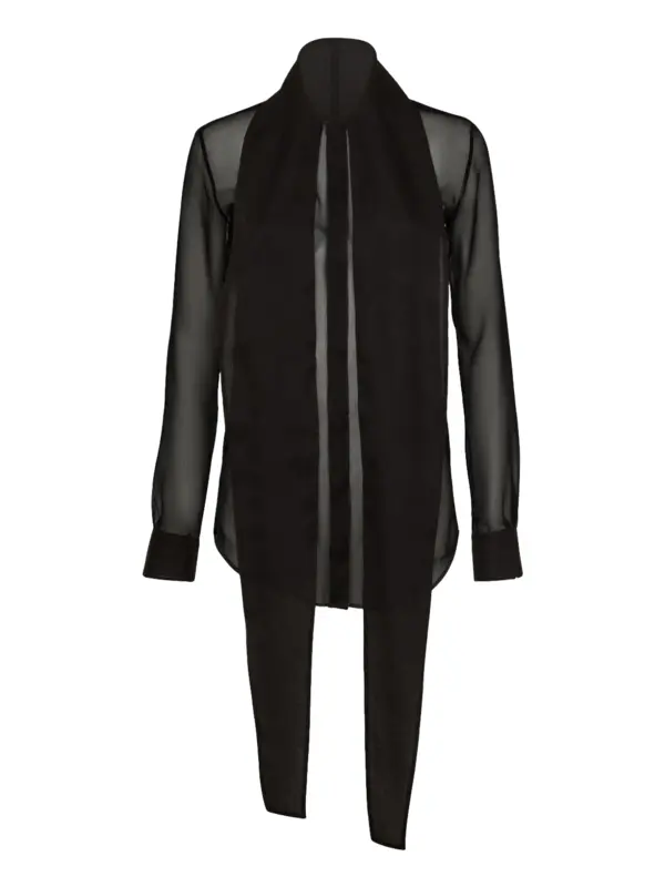 Dsquared2 Scarf-embellished Blouse - Black