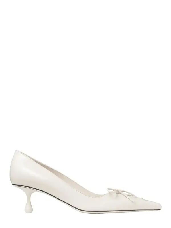 JIMMY CHOO Scarlett 50 Leather Pumps - White