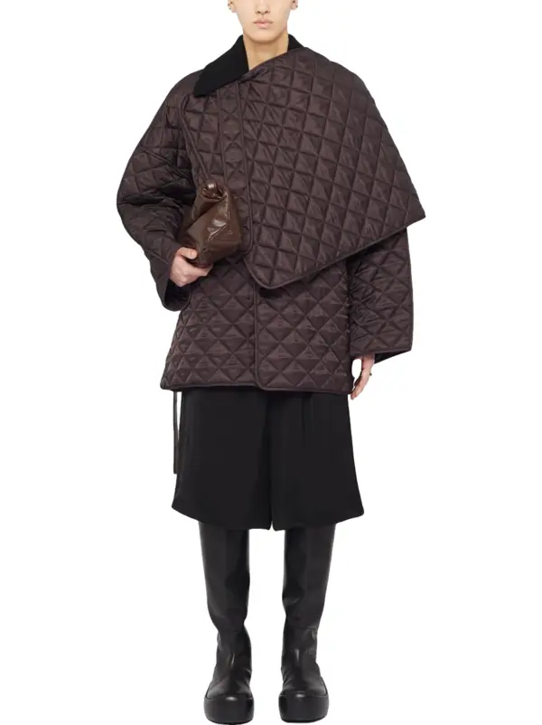 JIL SANDER Quilted Jacket - Brown