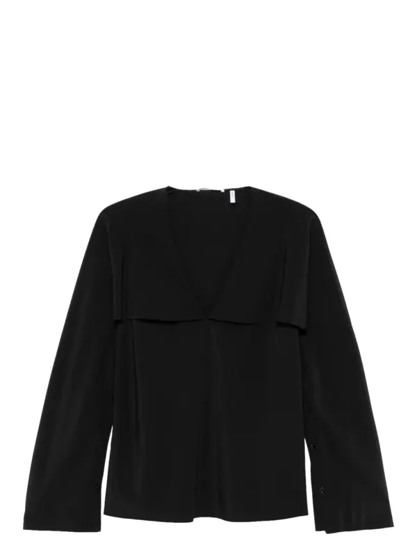 Helmut Lang Layered Design Blouse - Black