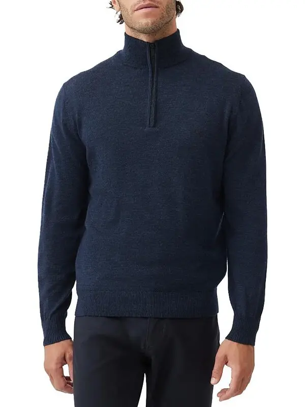 Rodd & Gunn Calderwell Quarter Zip Sweater - Midnight