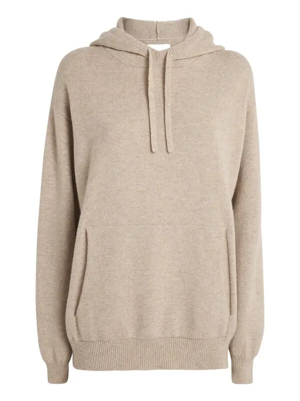 Harrods Cashmere Hoodie - Beige