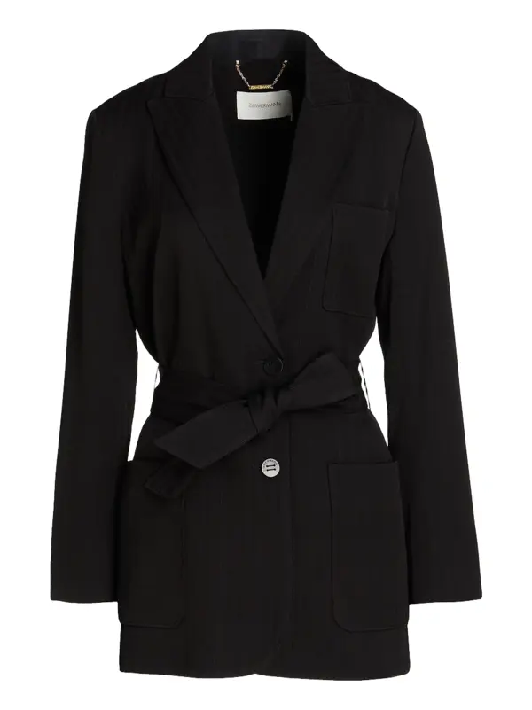 Zimmermann Herringbone Twill Blazer - Black