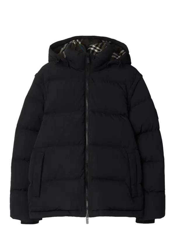 Burberry Detachable-sleeve Padded Jacket - Black