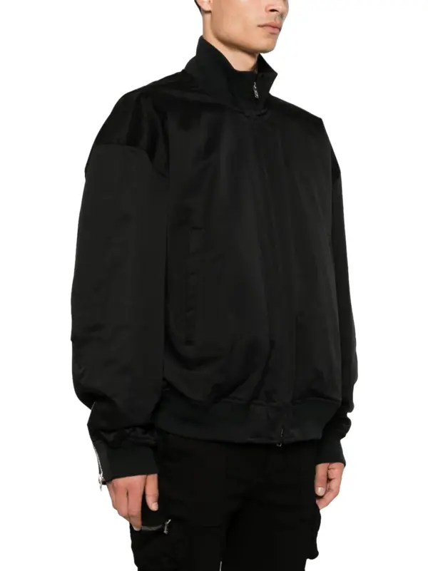 MASTERMIND WORLD Puzzle Bomber Jacket - Black