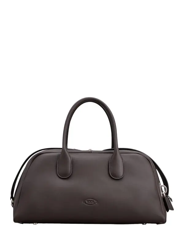 TOD'S Bauletto Leather Top-handle Bag - Palissandro