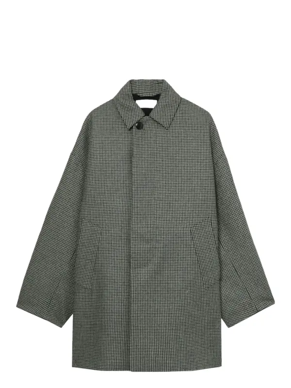 Random Identities Check-print Coat - Neutrals