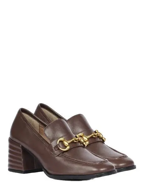 SAINT G Isha Loafer Pumps - Coffee