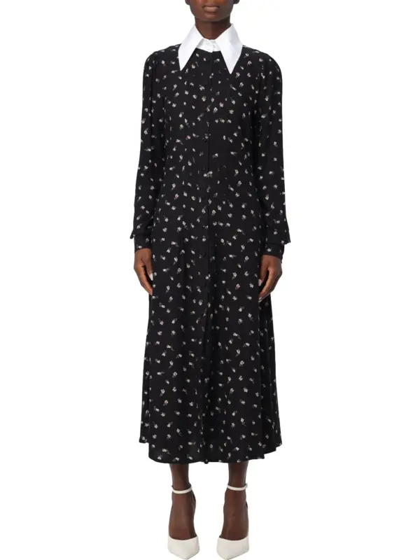 MAR DE MARGARITAS Floral Print Dress - Black