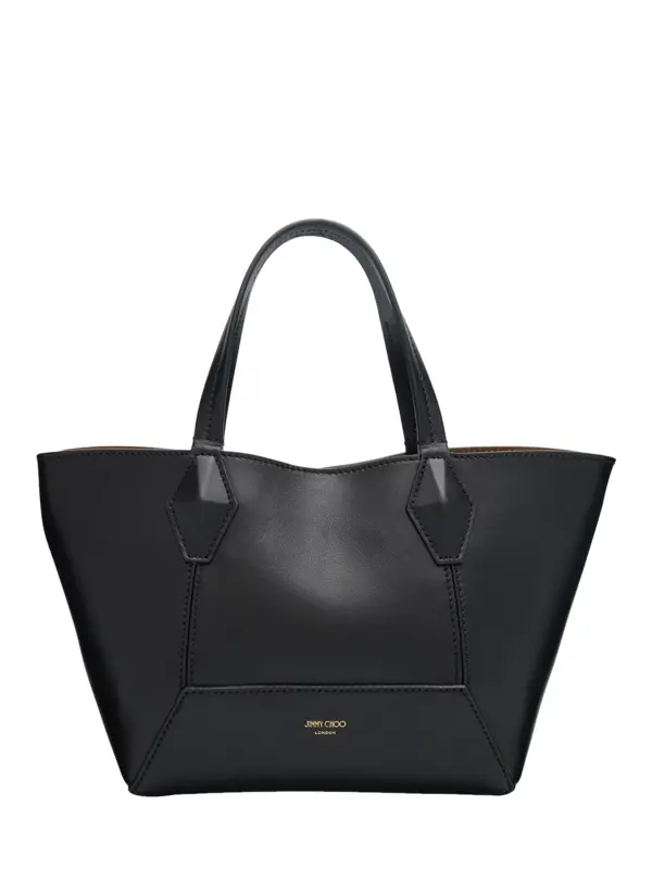 JIMMY CHOO Small Leather Tote Bag - Black