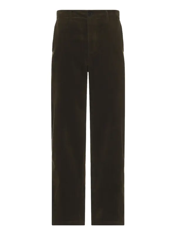FRAME Soft Corduroy Pants - Dark Olive