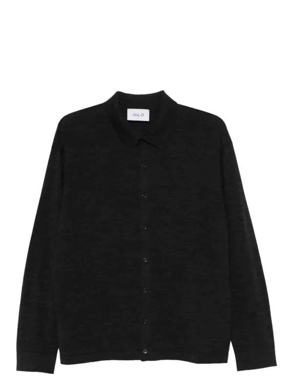 D4.0 Wool Cardigan - Grey