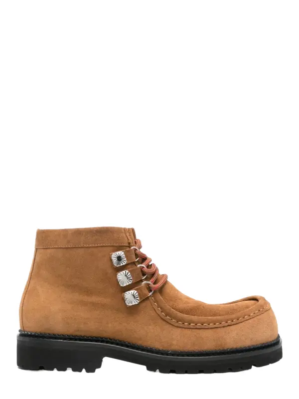 TOGA VIRILIS Suede Ankle Boots - Brown