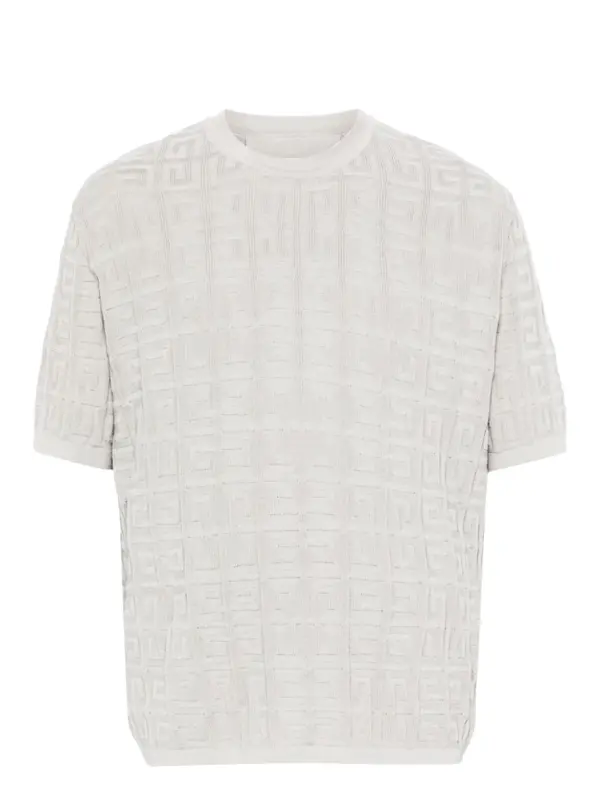Givenchy 4g Jacquard Knit Sweater - Grey