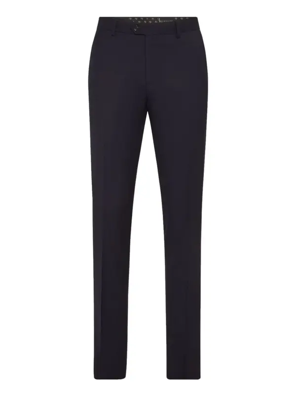 BILLIONAIRE Flannel Tailored Trousers - Blue