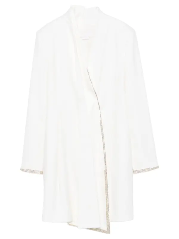 GENNY Rhinestone-embellished Mini Dress - White