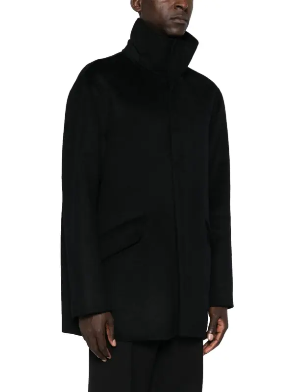 Giorgio Armani Brushed Coat - Blue