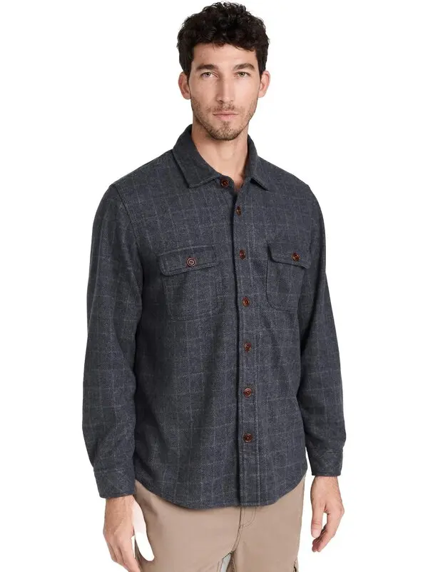 Rails Alder Plaid Shirt Jacket - Navy Jasper Check