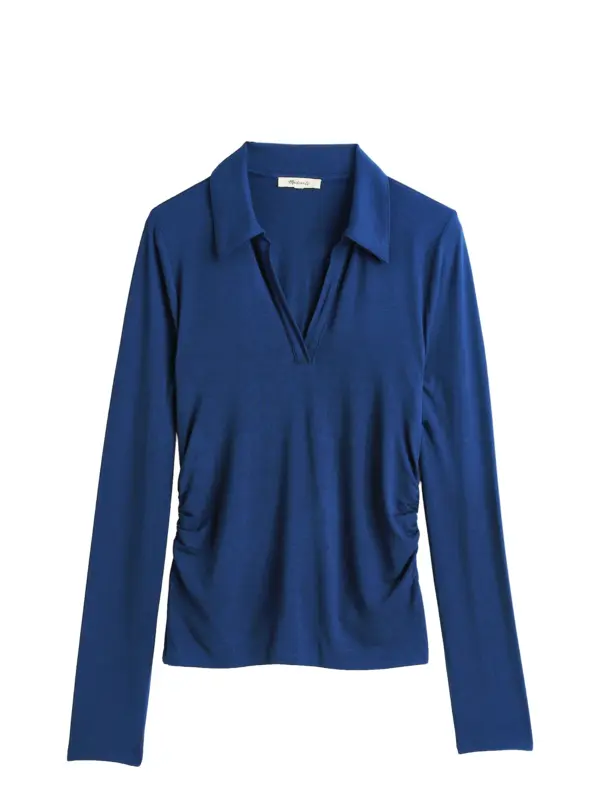 Madewell Side-cinch Polo Shirt - Bright Cobalt