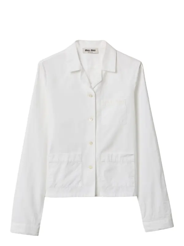 Miu Miu Poplin Shirt - White