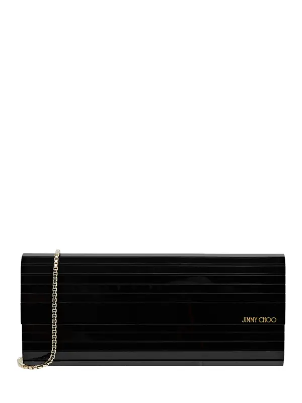 JIMMY CHOO Sweetie Acrylic Clutch - Black