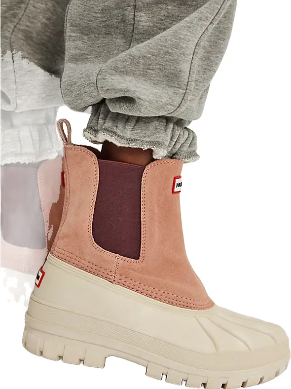 Hunter Sutton Chelsea Boots - Whitby Sand/rococo Blue