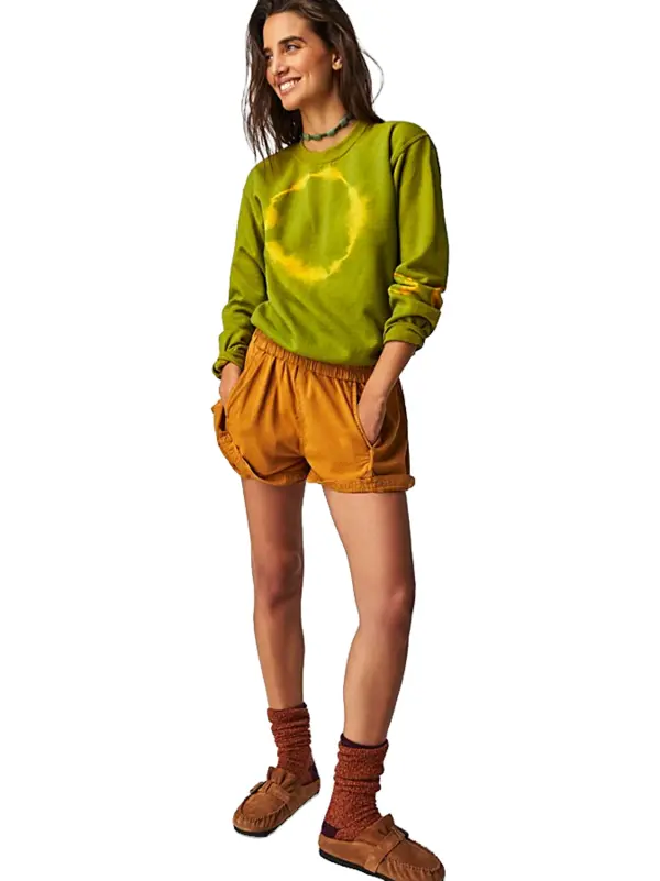 LAYLI DYES HARD Return To Center Tie Dyed Sweatshirt - Mango